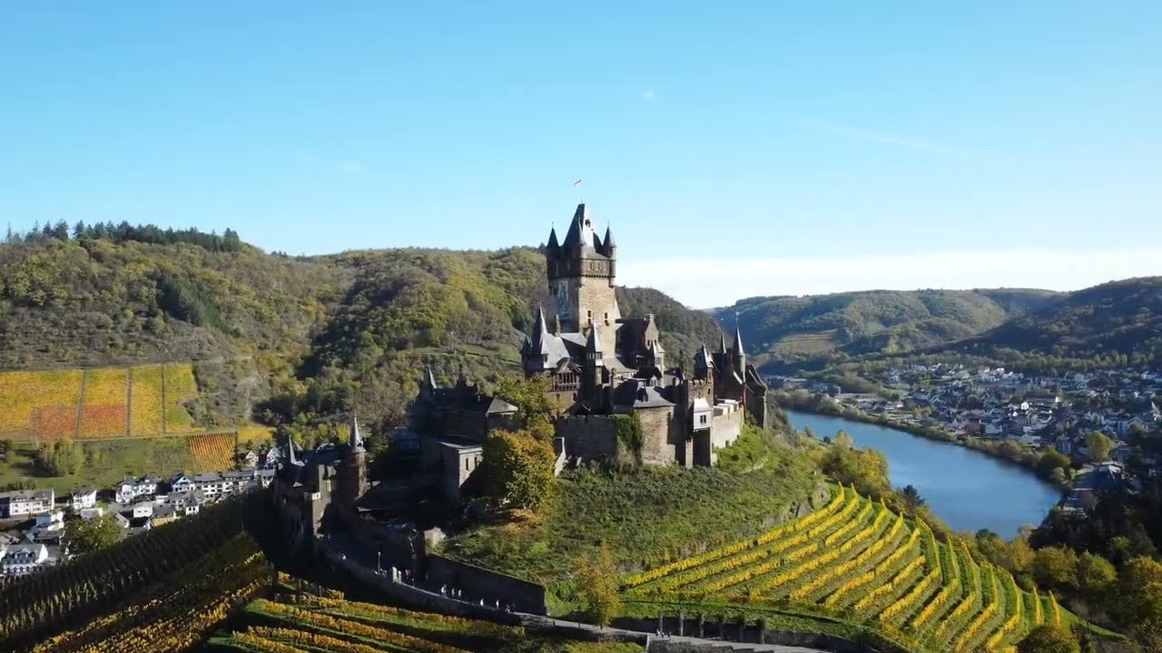 Cochem Schloß 🏰 - Mosel Castle - 4K Aerial Drone - YouTube