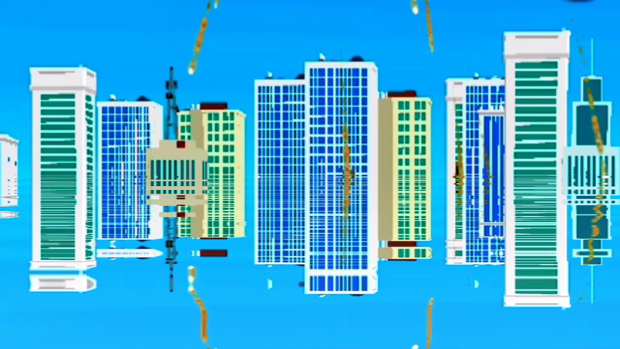 City flood and meteor shower///green screen effect - YouTube