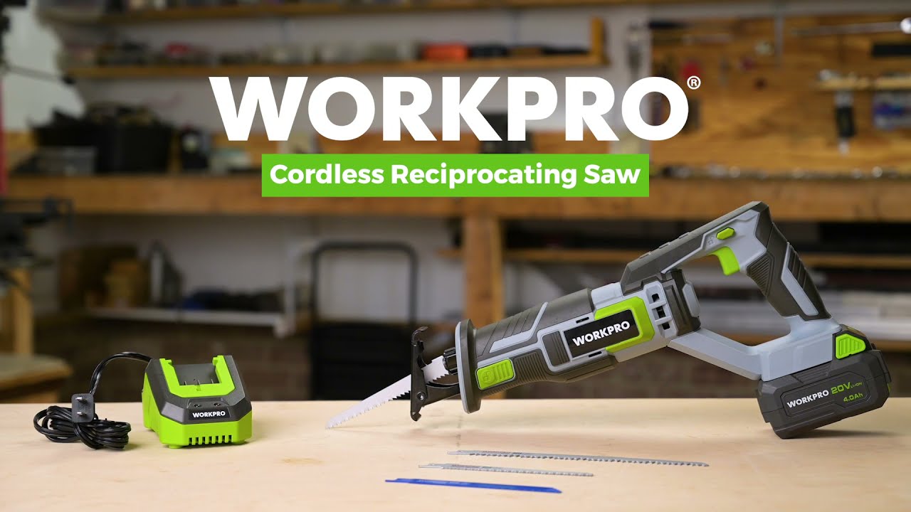 WORKPRO® Tools | 20V Cordless Reciprocating Saw - YouTube