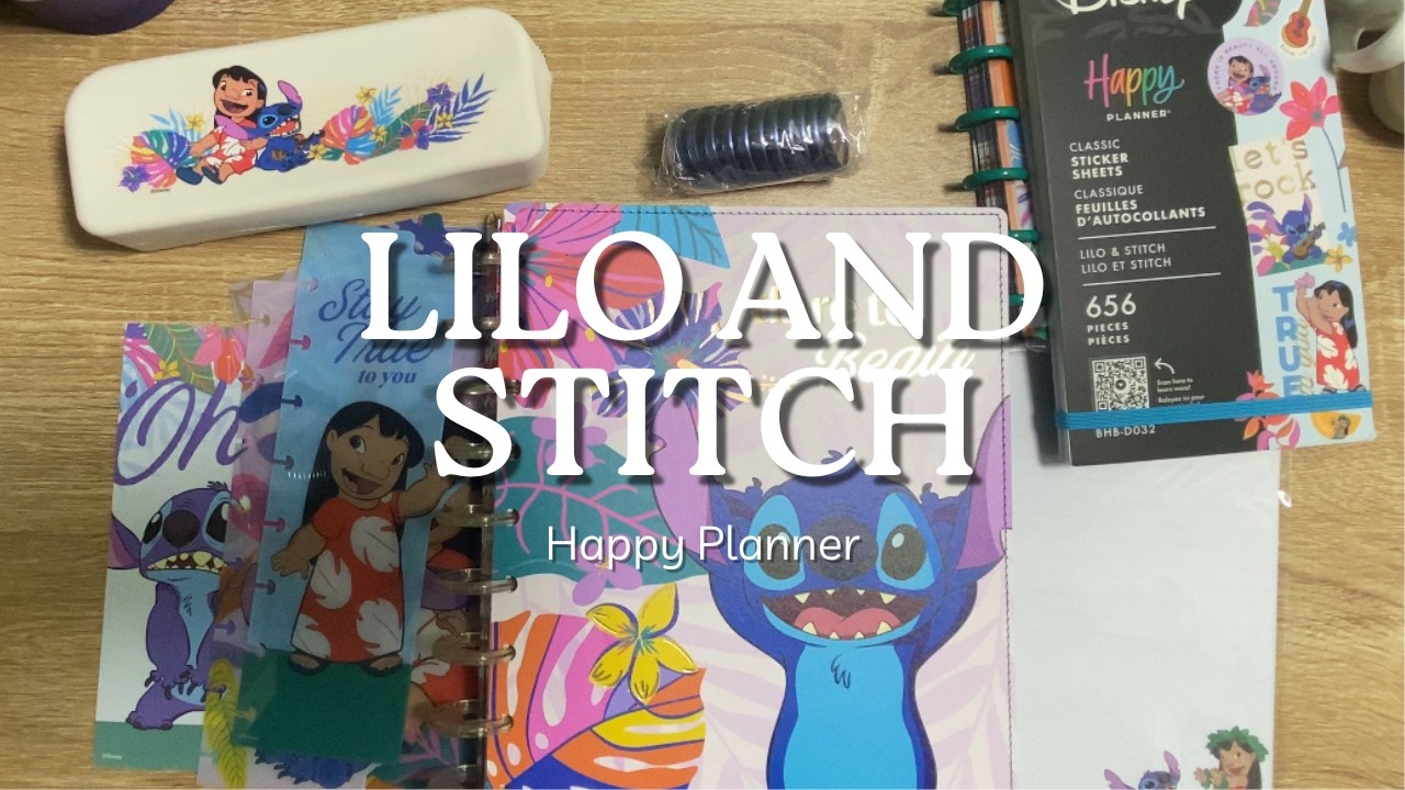 Unboxing Lilo and Stitch Happy Planner Stationery + Drawing - YouTube