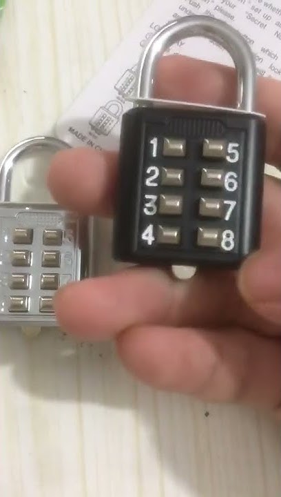 EGFirtor 8 Digits Password Code Combination Padlock - YouTube