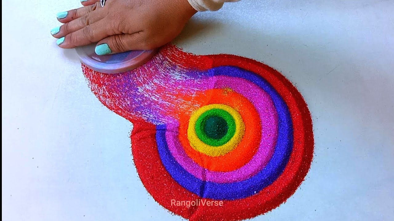 Diya Rangoli For Diwaali | Navratri Rangoli | Latest Festival Muggulu ...