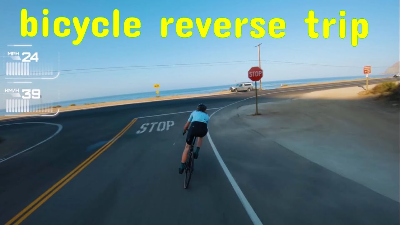 bicycle reverse / backwards trip - YouTube