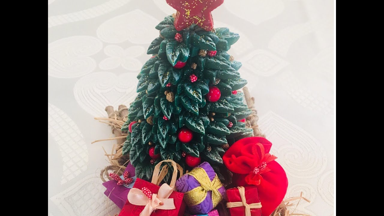 How to Make Candle Christmas Tree diy - YouTube