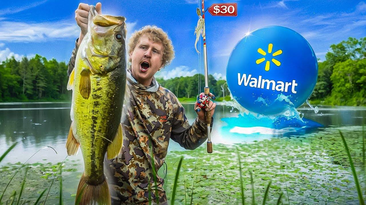 $30 Walmart Budget Biggest Fish Challenge! (NEW PB) - YouTube