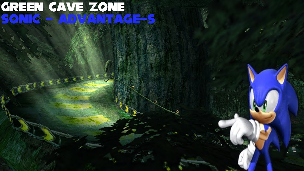 Sonic Riders DX v2.0.1 "Green Cave Zone" 3 Laps Green Cave (Sonic ...