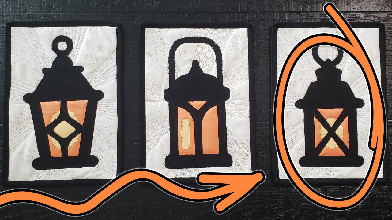 FREE | Traditional Lantern Raw Edge Applique | Mini Quilt Pattern ...