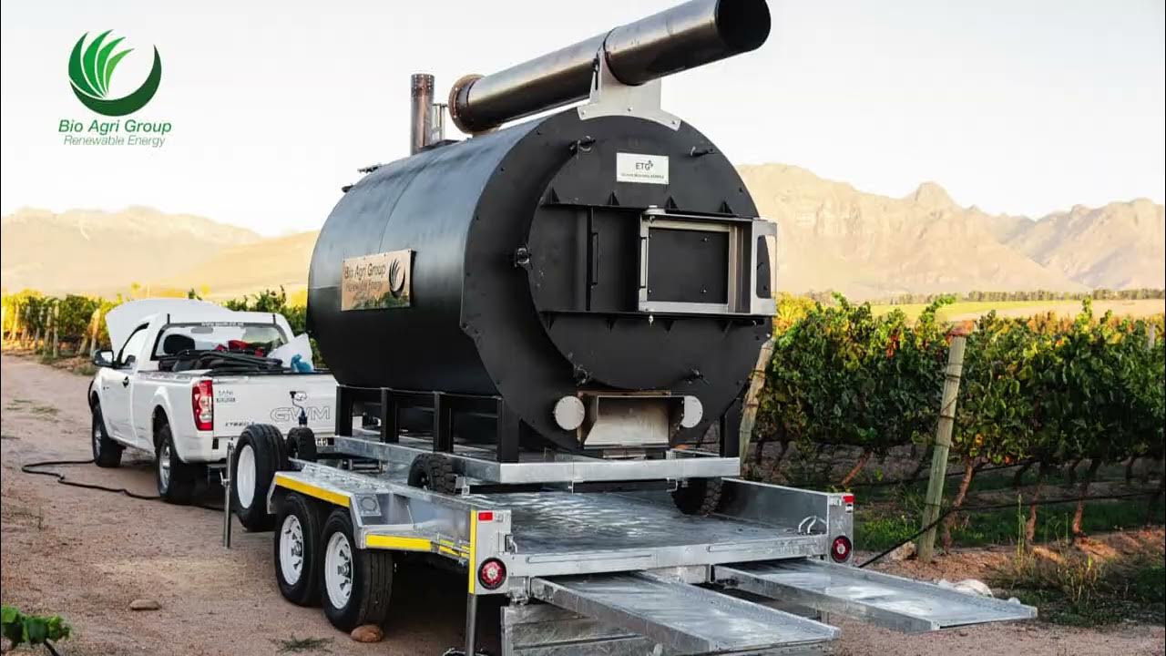 Sustainable Farming Revolution: Introducing a Mobile Biochar Production Machine! - YouTube