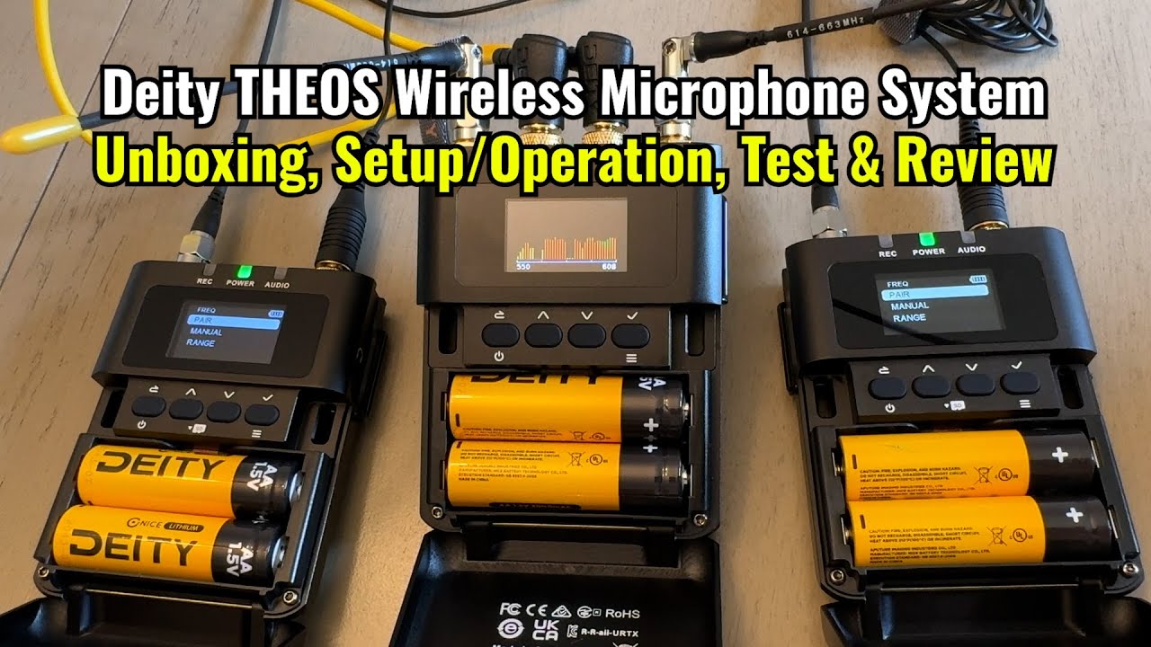 Deity Theos Wireless Microphone Kit - Unboxing, Setup, Operation, Test ...