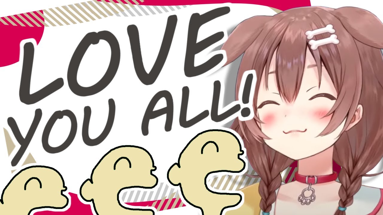 Korone reads a letter of gratitude to her viewers at the end of New ...