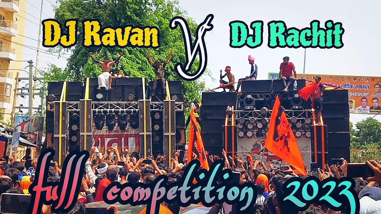 👹DJ RAVAN VS ☠️DJ RACHIT ||Full competition in Moradabad 2023 || It's ...