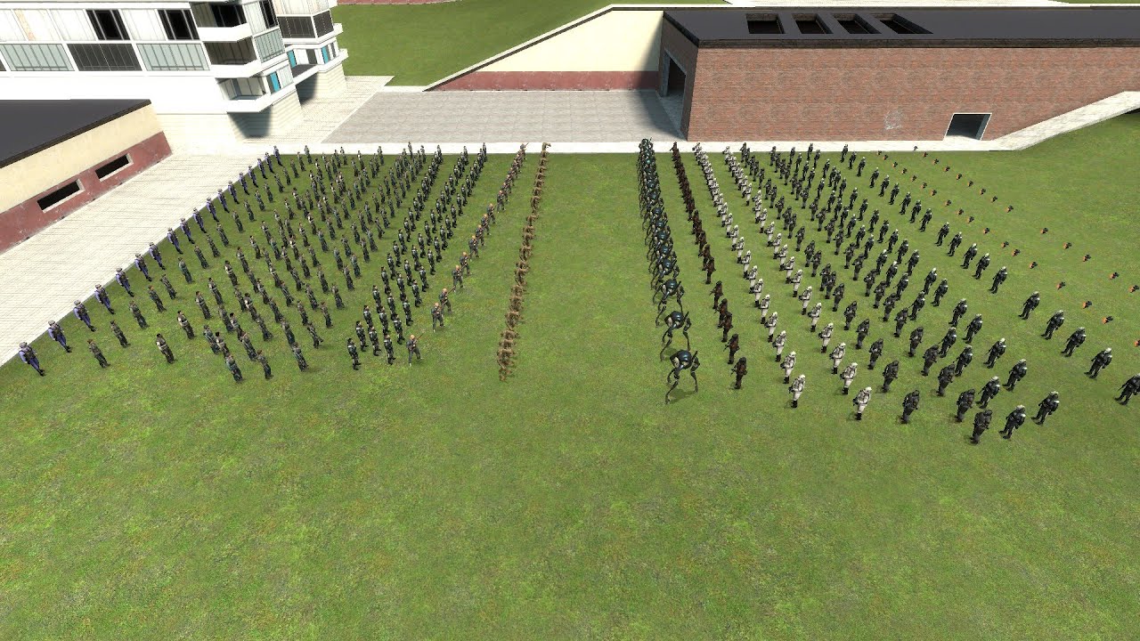 GMod NPC Battle : Resistance vs Combine II - YouTube