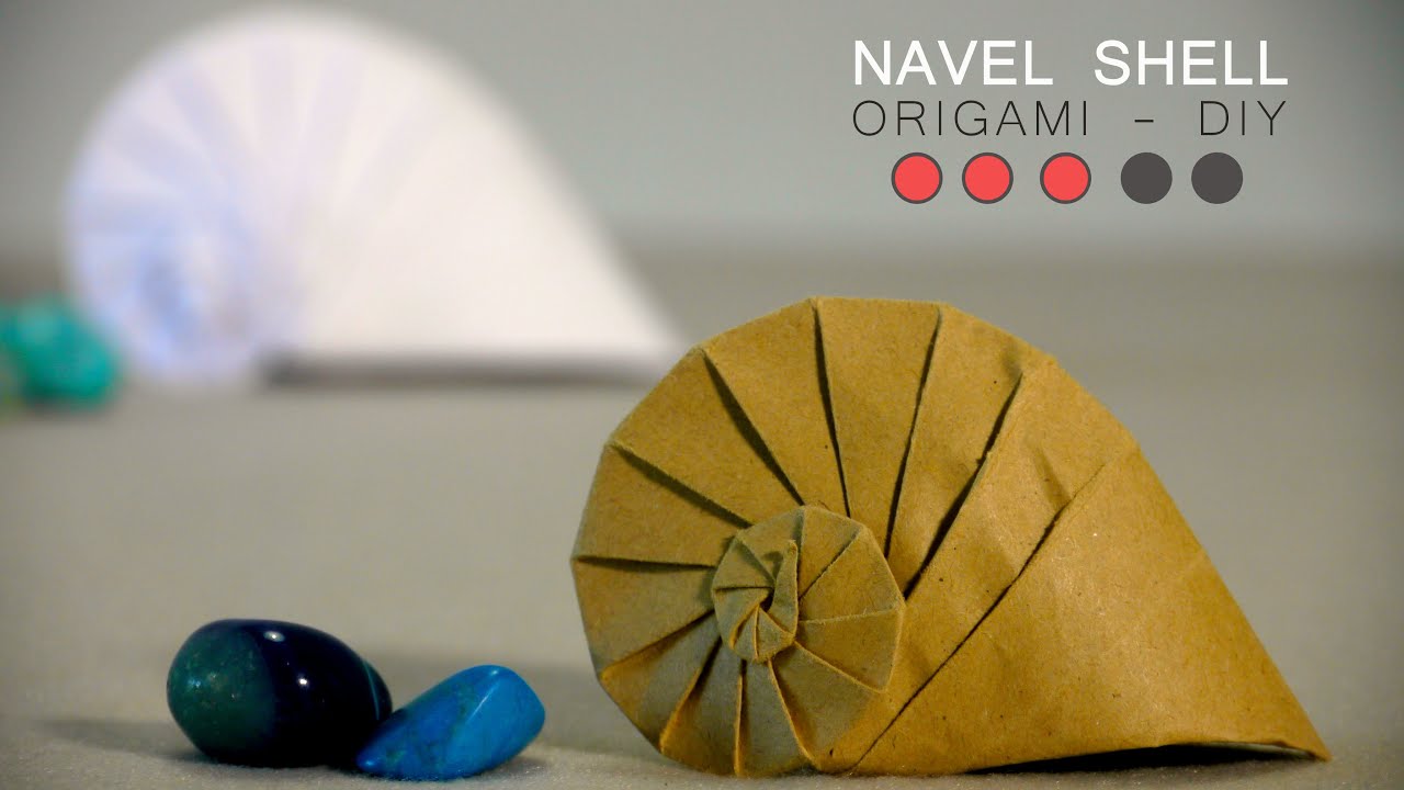 ORIGAMI - DIY - How to make a Navel Shell (Tomoko Fuse) - Golden ratio ...