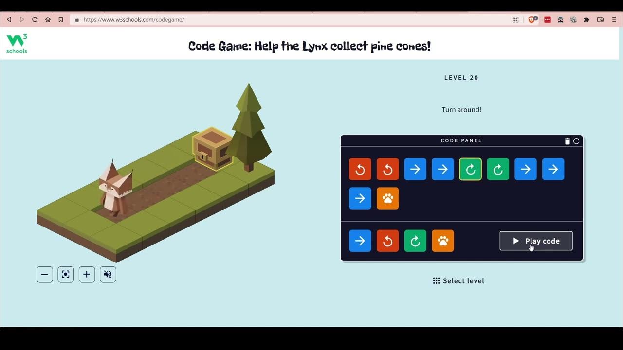 Let's Play: Code Game W3Schools (Solutions To All Levels) - YouTube