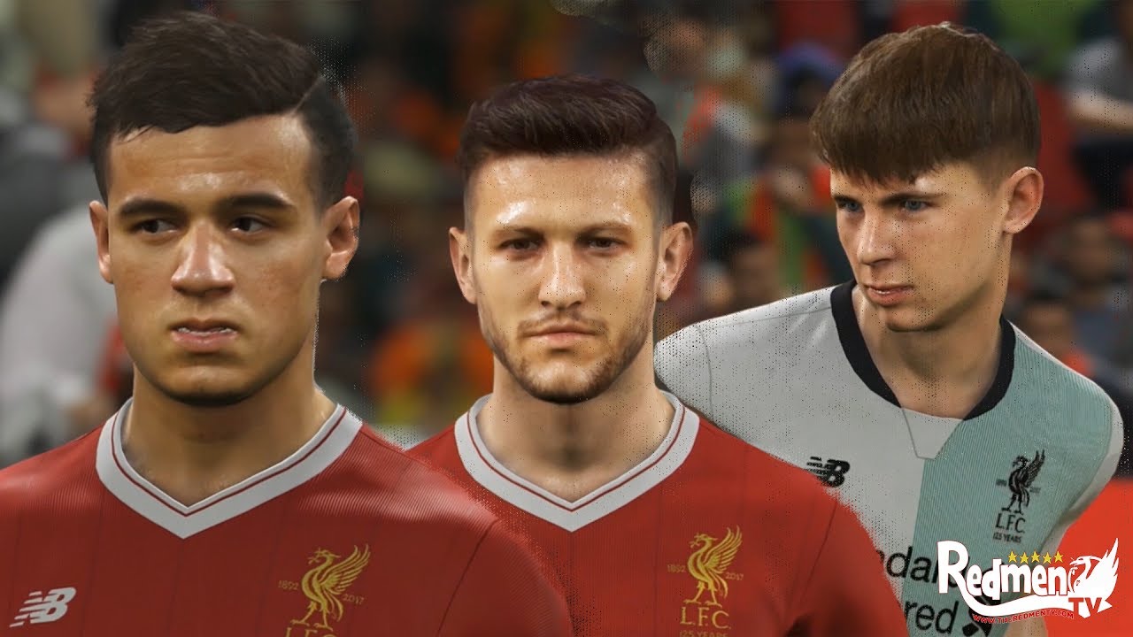 Liverpool Faces Revealed | PES2018 SNEAK PREVIEW - YouTube