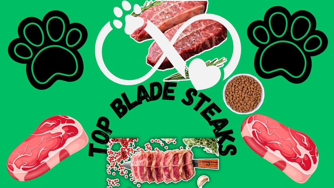 Feeding My Dogs Top Blade Steaks+ Kibble - YouTube