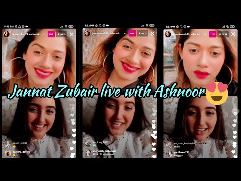 Jannat Zubair with Ashnoor Kaur's full live Instagram video😍 10.4.21