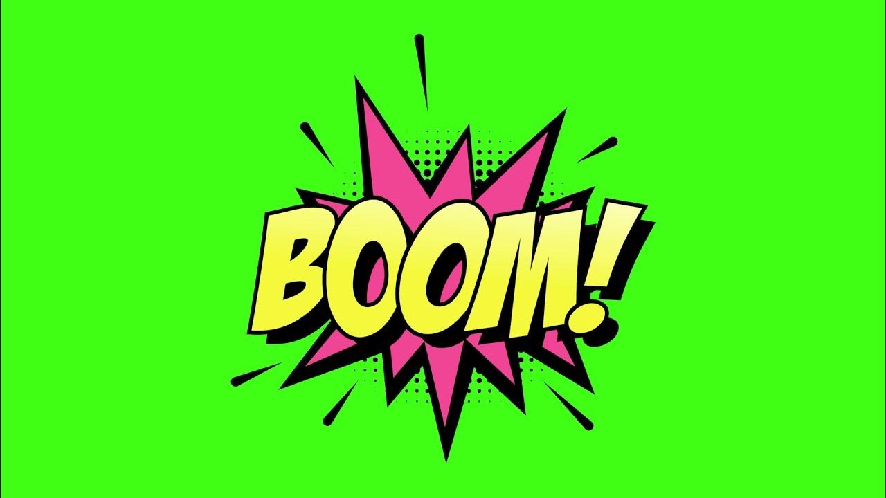 BOOM! green screen - YouTube