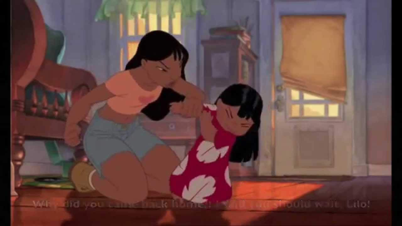 Lilo and Nani Fight Scene [Japanese Fandub] - YouTube