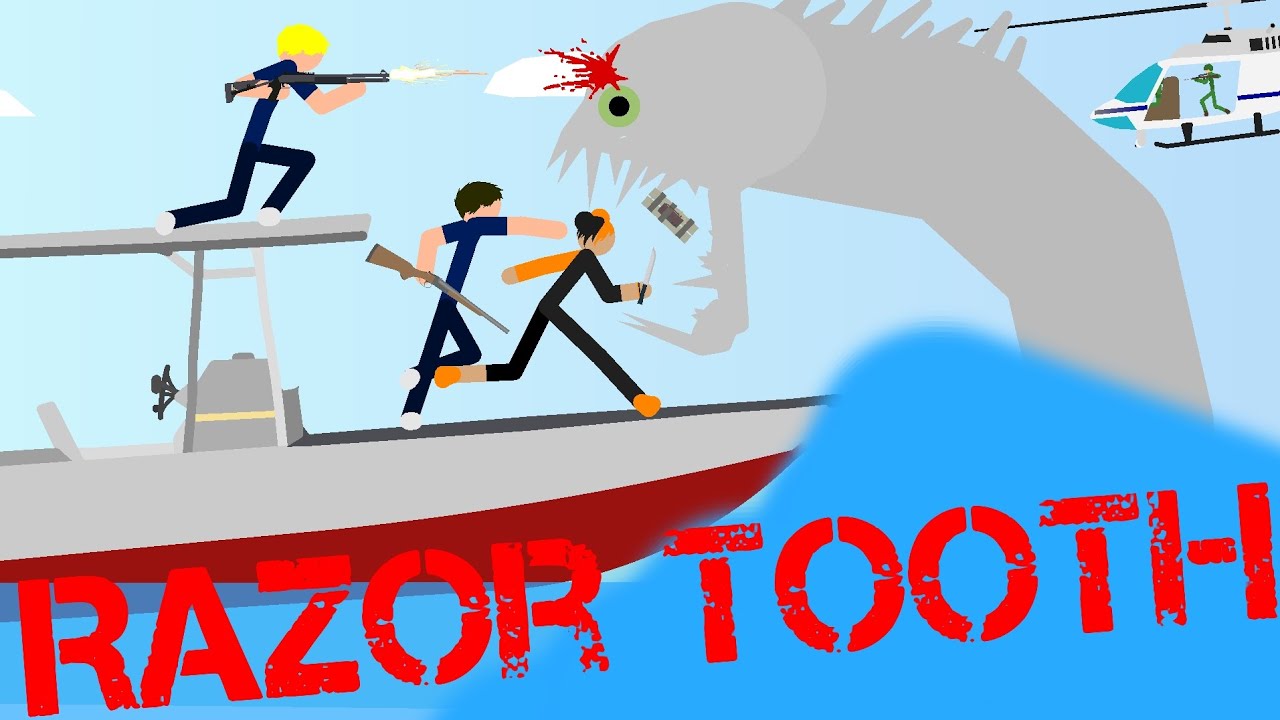 ( sticknodes animation ) Razor tooth the swamp monster attack! | made ...