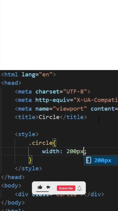 How To Create Circle Using Html Css Css Htmlcss Cssproject Shorts Shortsvideo Short 