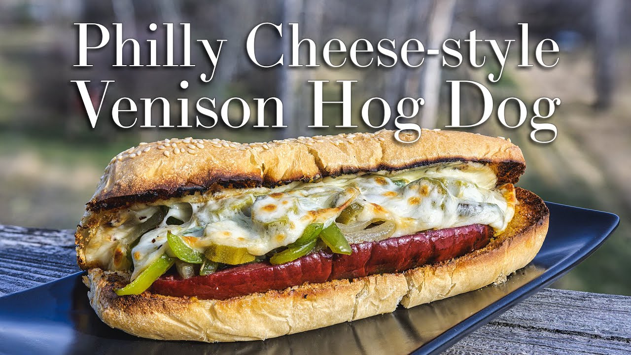 Philly Cheese-style Venison Hog Dog - YouTube