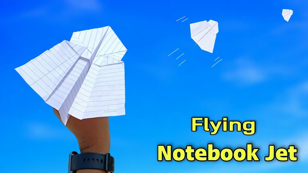 best flying notebook jet, paper jet airplane, origami notebook jet ...