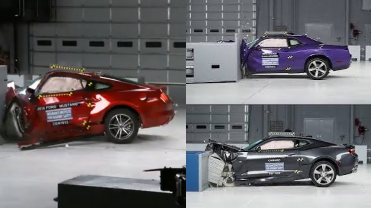 Battle of Safety: Crash Test Results for Ford Mustang, Dodge Challenger ...