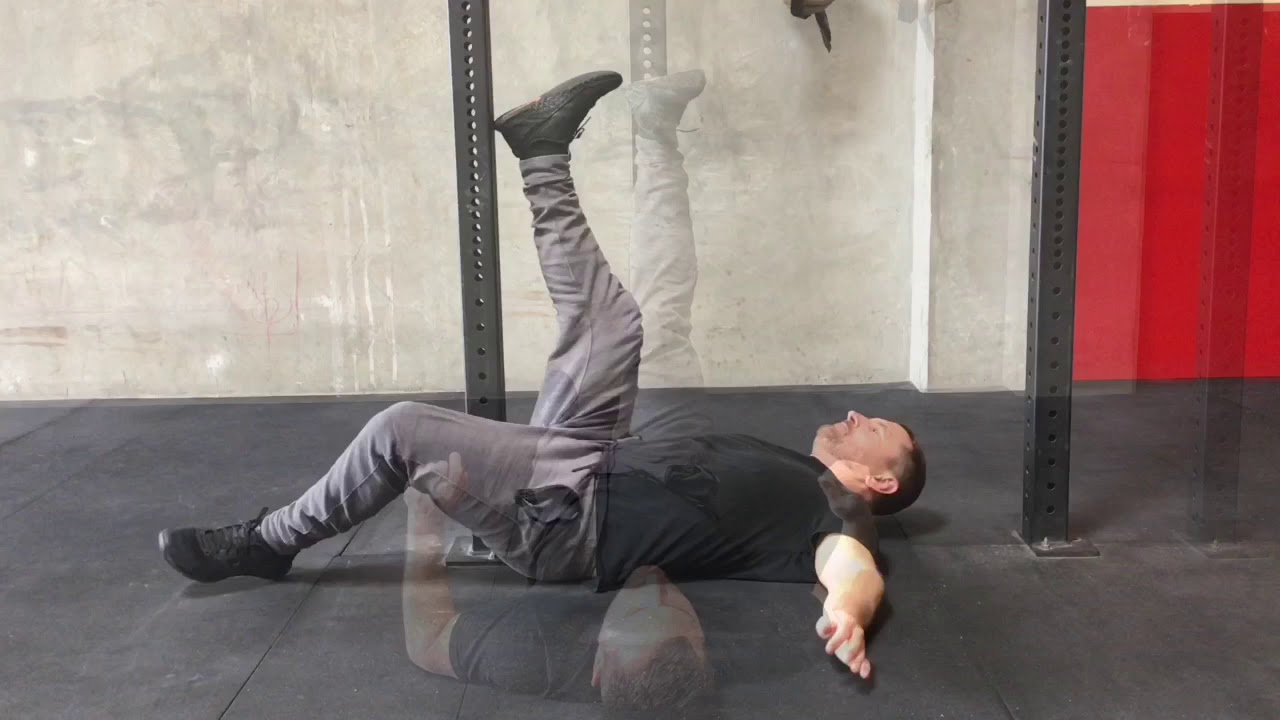 Hamstring stretch with bar - YouTube