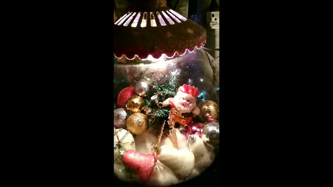 Diy fishbowl Christmas santa - YouTube
