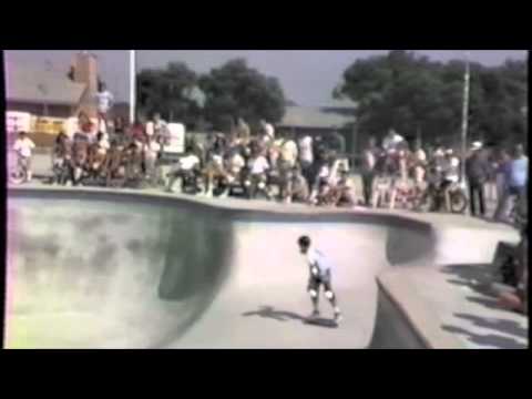 Adrian Demain skates Upland Pipeline 1983 - YouTube