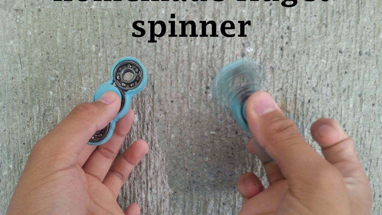 homemade fidget spinner - YouTube