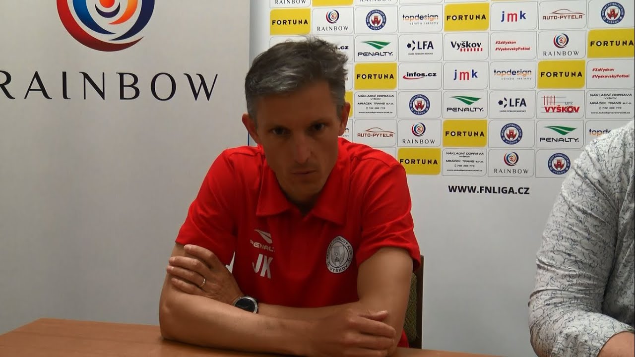 Trenér Jan Kameník po domácím remízovém utkání s Příbramí - YouTube