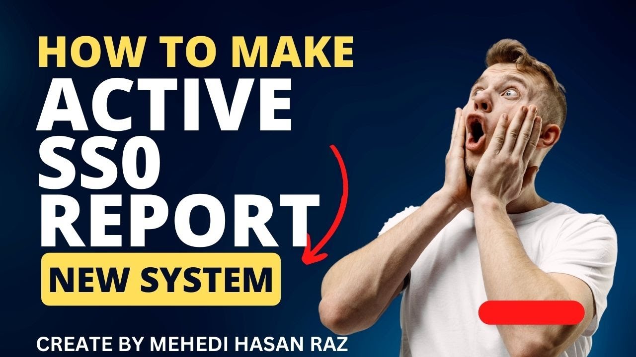 HOW MAKE ACTIVE SSO REPORT IN NEW SYSTEM OF BANGLALINK POS - YouTube