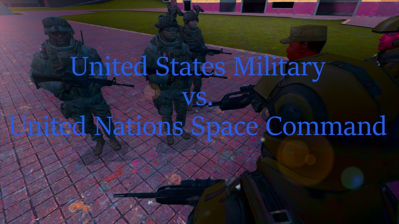 Garry's Mod NPC War - Halo U.N.S.C Marines vs. U.S. Military - YouTube