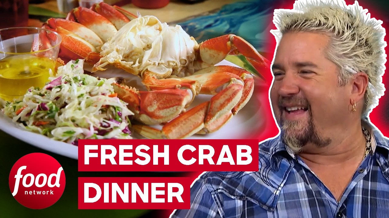 Guy Fieri Tries The Freshest Crab In Town! | Diners, Drive-Ins & Dives ...