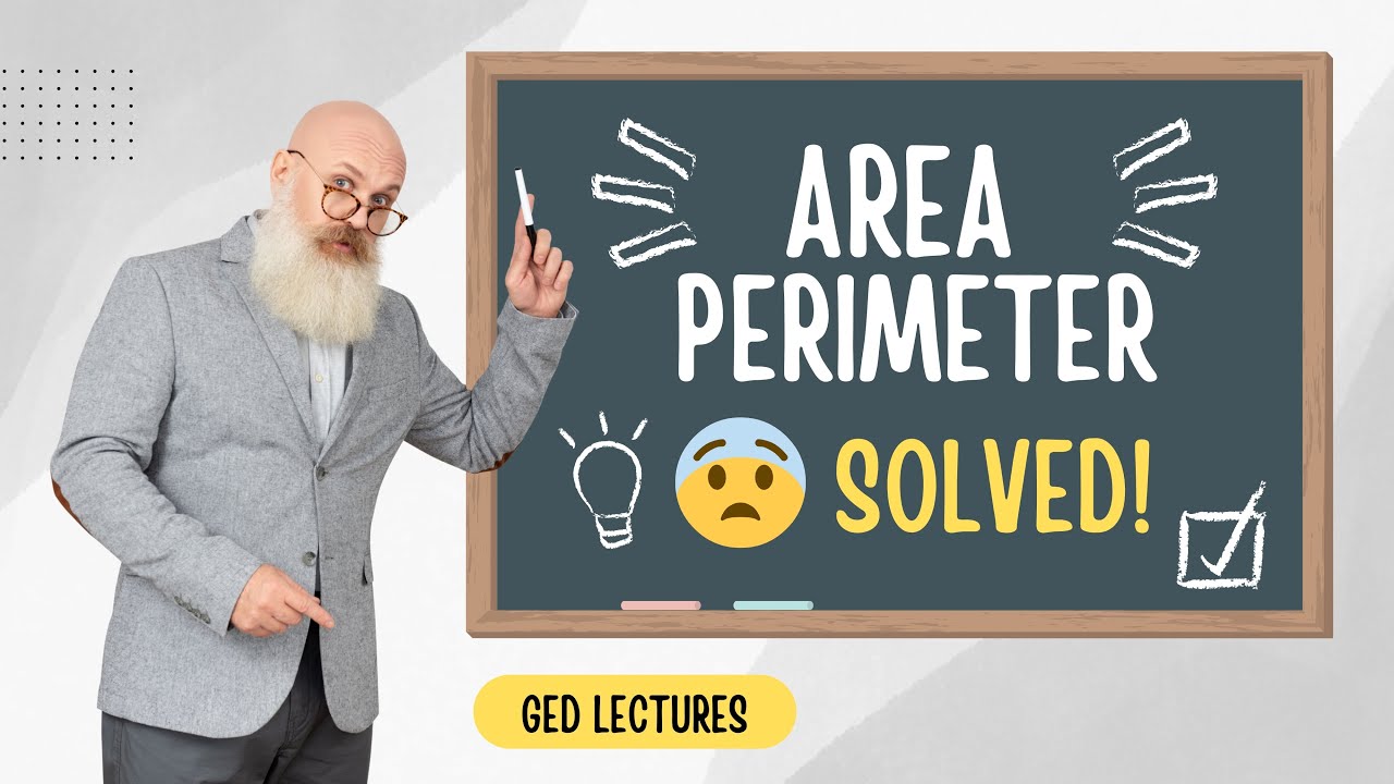 GED Math Geometry PERIMETER & AREA | Step-by-Step Exam Prep | GED Math ...
