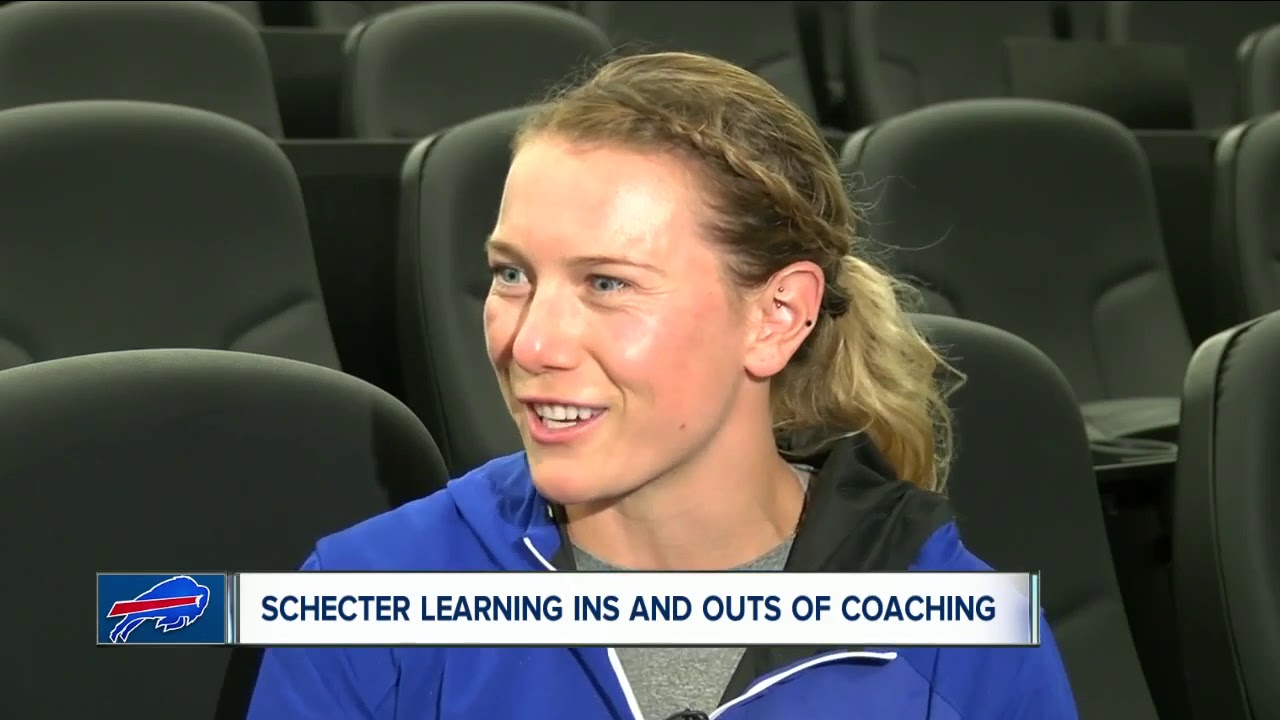 Phoebe Schecter learning all about coaching as season intern with Bills ...
