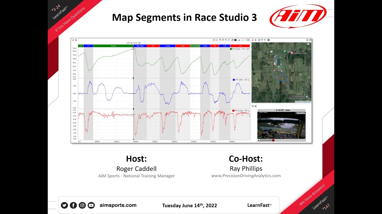 3-24 Map Segments in Race Studio 3 with Ray Phillips - 6/14/2022 - YouTube