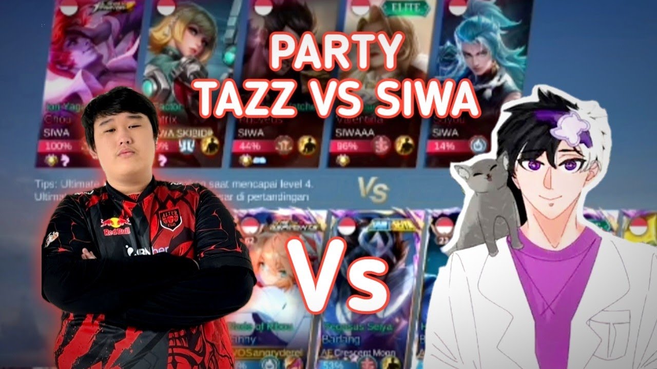 PARTY TAZZ VS SIWA, PENJOKI VS PRO PLAYER - YouTube