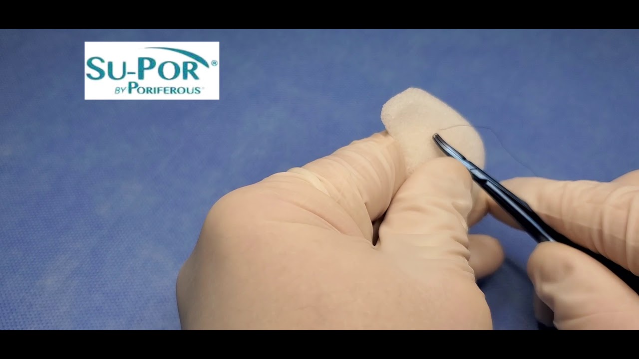 Showing How Easy It Is To Suture Through a Su-Por Implant - YouTube