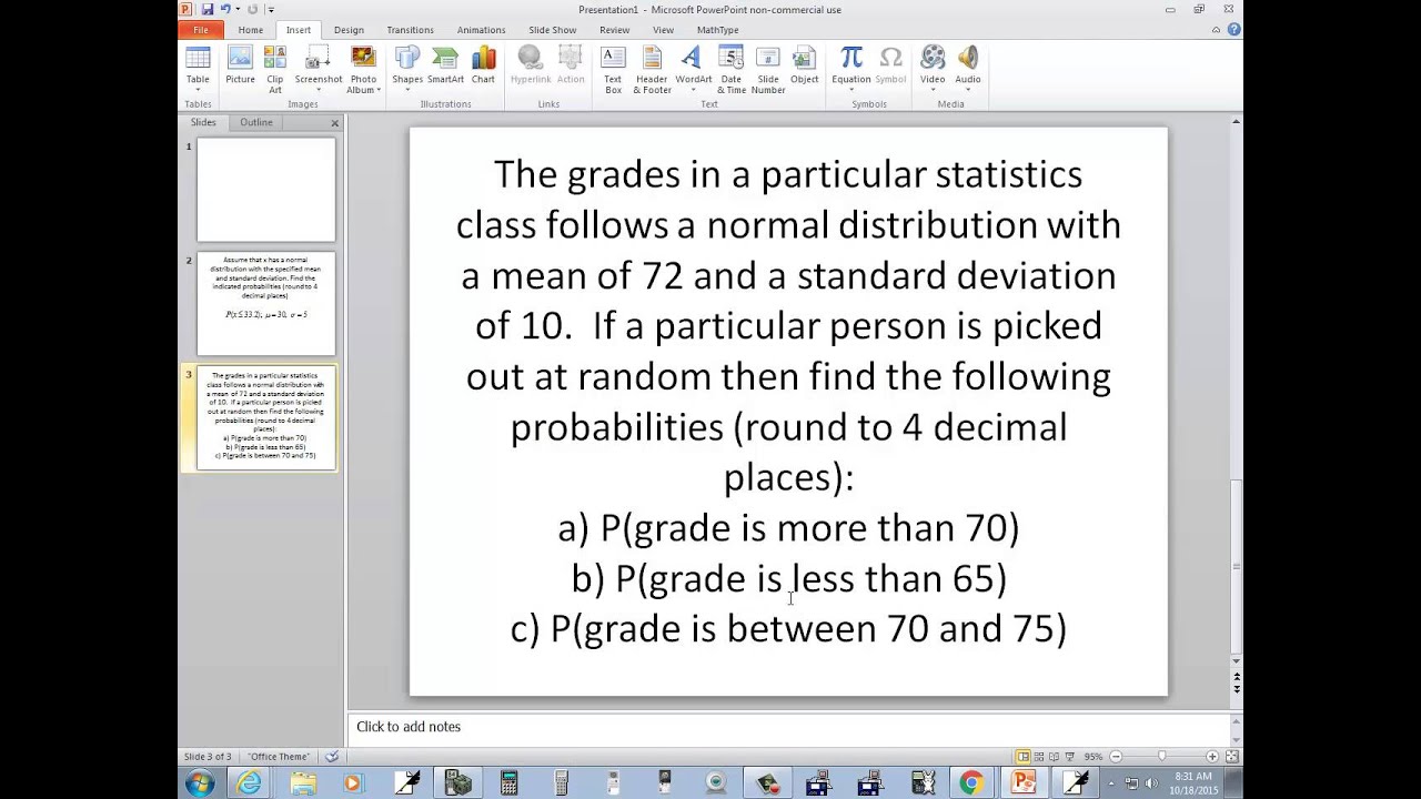 Elementary Statistics - Homework - P10182015834 - YouTube