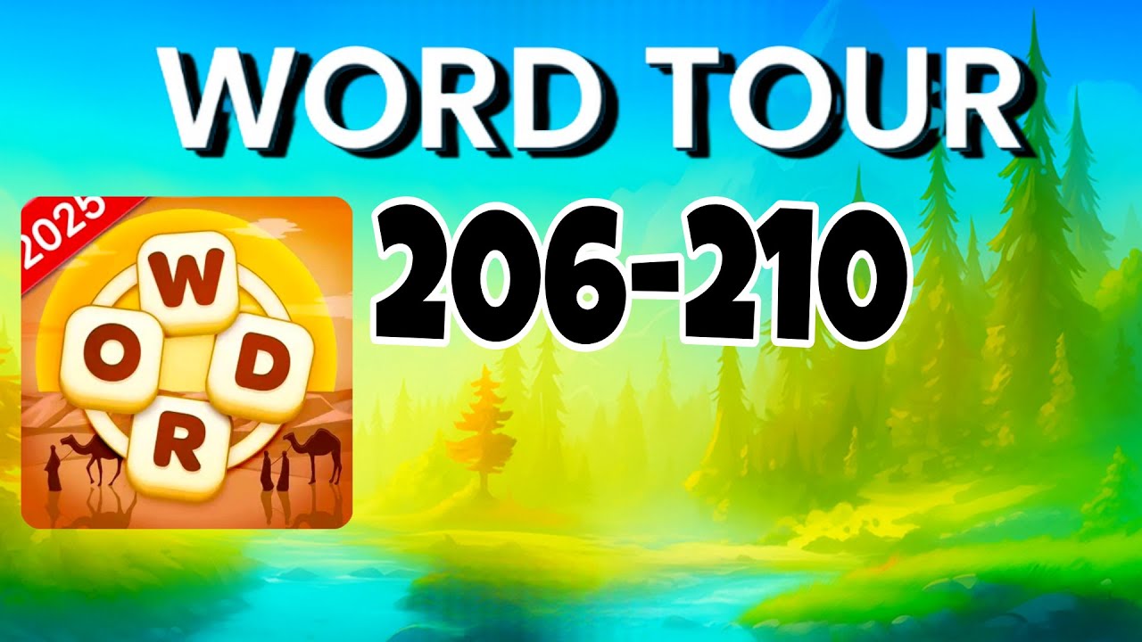 WORD TOUR level 206 207 208 209 210 - YouTube