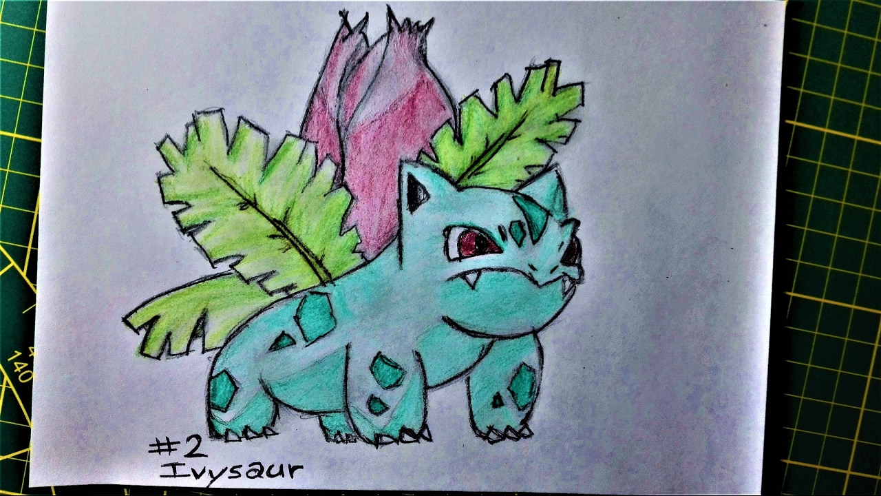 Pokemon How To Draw #2 Ivysaur - YouTube