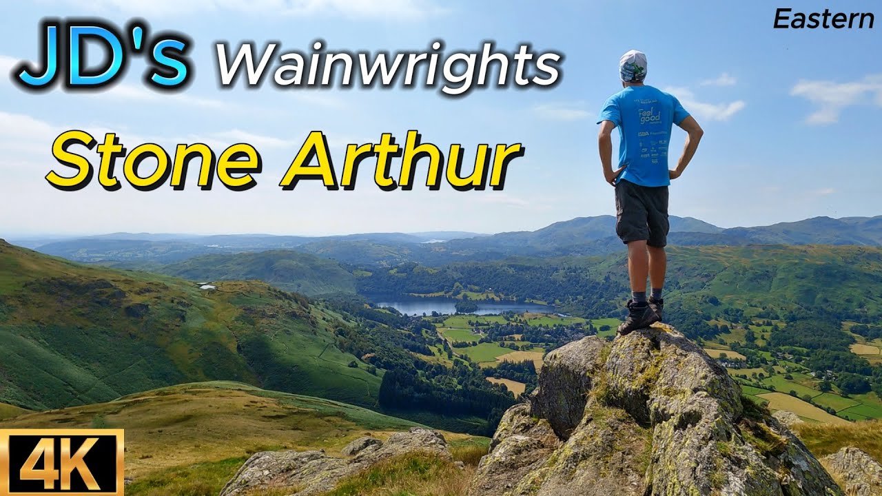 Stone Arthur from Swan Hotel Grasmere - Full Route - 4K - The JD Way ...
