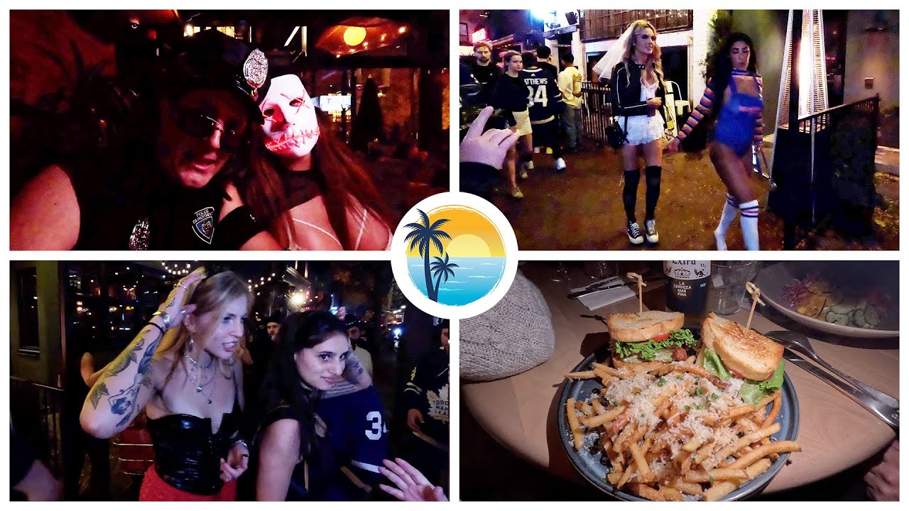 Halloween Downtown (4K) Toronto Canada - YouTube