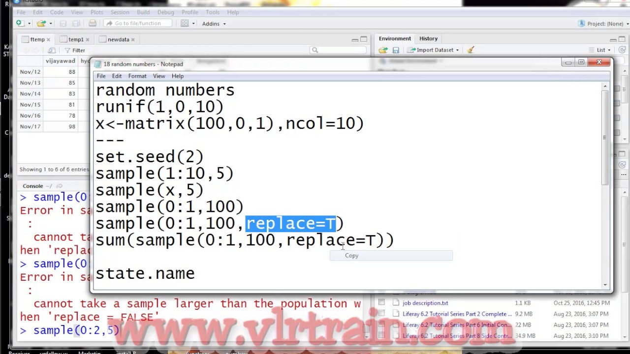 18 Random Numbers Vlr Training Youtube