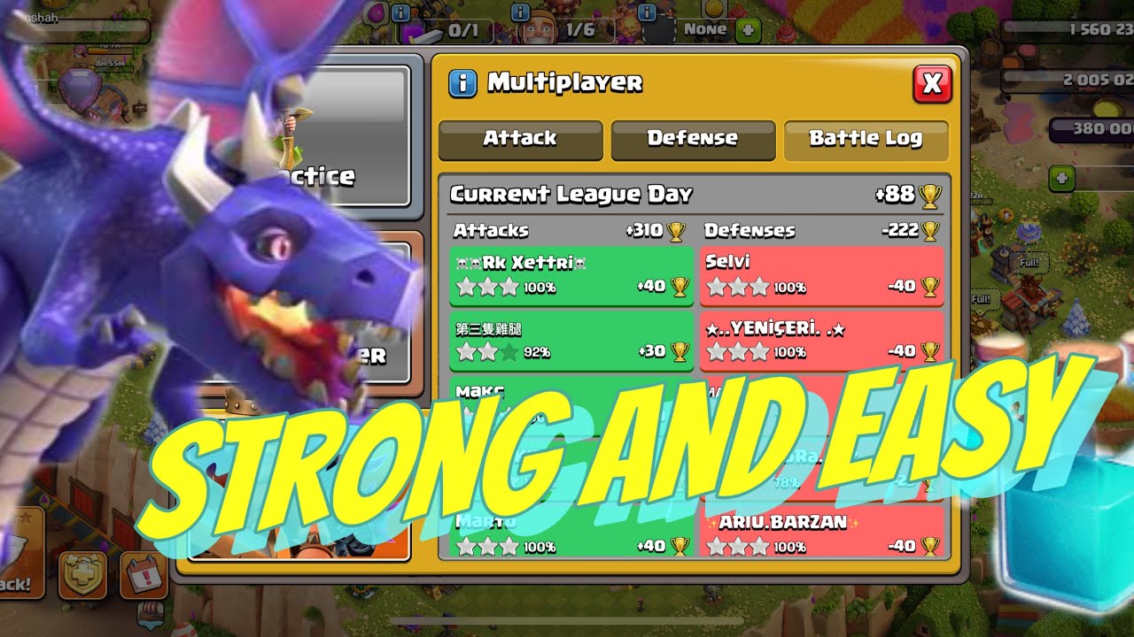 +310 Hydra Clone | Super easy Smash Th 16 | Aug Season Day 2 | #clashofclans #coc #supercell ...