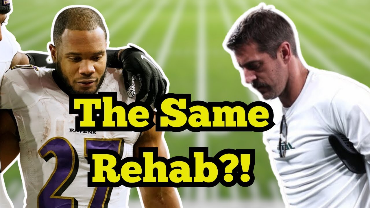 Aaron Rodgers Rehab with JK Dobbins After Achilles Injury - YouTube