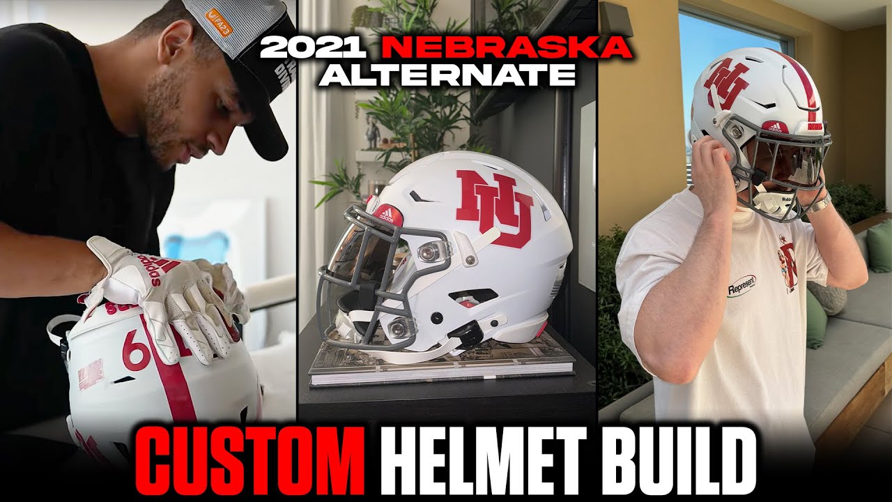 BUILDING A CUSTOM RIDDELL SPEEDFLEX; 2021 NEBRASKA ALTERNATE HELMET ...
